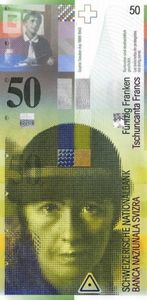 Banknote: 50 Franken/Francs/Franchi (Schweiz(1994-2014 Issue National ...