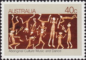 Stamp: Mimi Spirits Dancing (Australia(Aboriginal Culture) Mi:AU 812,Sn ...