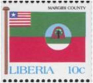 Stamp: Margibi County (Liberia(Flags of Liberian Counties) Mi:LR 1479 ...