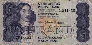 Banknote: 5 Rand (South Africa(1973-1994 ND Issue) Wor:P-119b