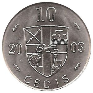 Coin: 10 Cedis (Fantasy Issues(Ghana) WCC:km36