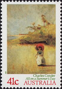 Stamp: All on a Summer's Day, Charles Condor (Australia(Australian ...