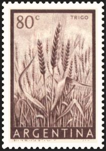 Stamp: Wheat (Argentina(Personalities and Landscapes - Photo) Göt:AR ...