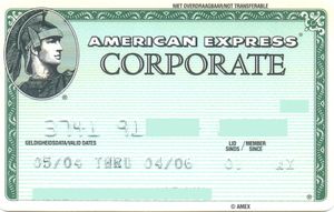 Tarjeta de Banco: American Express Corporate BE (American Express ...