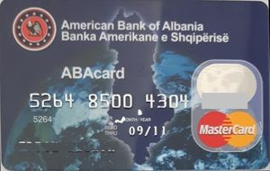 Bank Card: American Bank of Albania MasterCard exp 2011 (American Bank ...