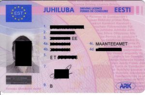 Functional Card: Driver's license Juhiluba Eesti (Driving Licences ...