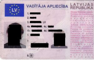 Functional Card: Driver's license (Driving Licences, Latvia(Identity ...