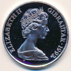 Coin: 1 Crown (House of Hanover, Queen Victoria, 1837-1901) (Gibraltar ...