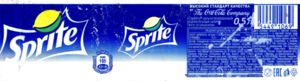 Drink Label: Sprite (Coca-Cola HBC Eurasia, RussiaCol:RU-SODA-000314