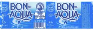 Etiqueta de bebida: BonAqua (Coca-Cola HBC Eurasia, RusiaCol:RU-WATER ...