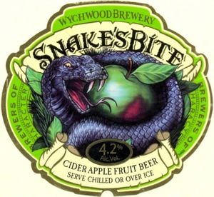 Drink Label: Snake's Bite (Wychwood Brewery Co, United Kingdom of Great ...