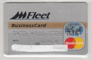Tarjeta de Banco: Fleet (AGREEMENT Credit Card, Estados Unidos de ...