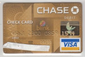 Bank Card: CHASE Check Card (Chase Bank USA, N.A., United States of ...