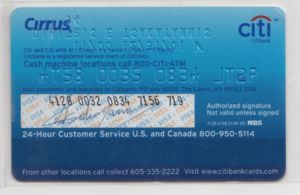 Bank Card: Citi (Citibank, United States of AmericaCol:US-VI-0228 💳