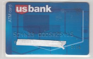 Bank Card: US bank-ATM card (US Bank, United States of AmericaCol:US-VI ...