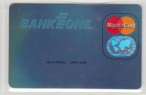 Bank Card: Bank One (First National of Chicago, United States of ...