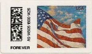 Postzegel: US Flag ATM stamp (Verenigde Staten van Amerika(Computer ...