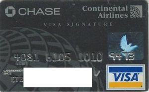 Bank Card: Continental Airlines (JPMorgan Chase Bank, United States of ...