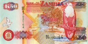 Banknote: 50 Kwacha (Zambia(1992-2011 Issue) Wor:P-37d.2