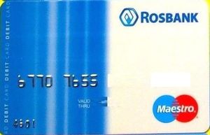 Bank Card: Rosbank (relief number) (Rosbank, RussiaCol:RU-MS-0035.07