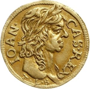 Moneda: ½ Ducats (Polonia) (1648~1668 - John II Casimir Vasa) WCC:km112