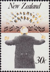Stamp: Conductor (New Zealand(Music) Mi:NZ 974,Sn:NZ 857,Yt:NZ 938,Sg ...