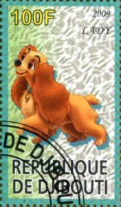 Stamp: Lady (Djibouti: Illegal Stamps(Butterflies and Walt Disney ...