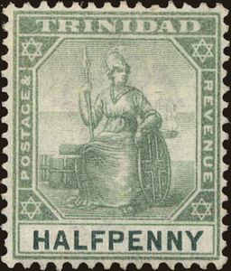 Stamp: Seated Britannia (Trinidad(Seated Britannia Definitives 1896 ...