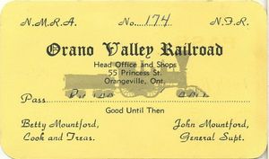 Functional Card: Orano Valley Railroad (Clubs - Hobby and Collectors ...