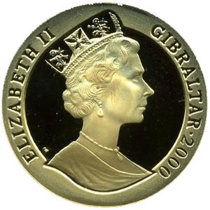 Coin: ½ Crown (160th Anniversary of the Uniform Penny Post) (Gibraltar ...