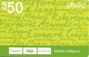 Gift Card: Green card (Chapters-Indigo-Coles, Canada) (Chapters-Indigo ...
