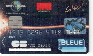 Bank Card: Carte Blue (Societe Generale, FranceCol:FR-GM-0017