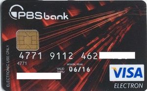 Bank Card: PBSbank (Podkarpacki Bank Spółdzielczy, PolandCol:PL-VE-0124.01