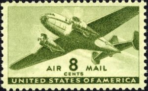 Stamp: Mail Plane (United States of America(Airmail 1941-1944) Mi:US ...