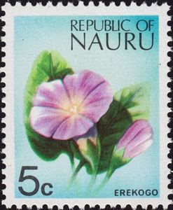 Stamp: Flowers - Erekogo (Nauru(Local motifs 1973) Mi:NR 92,Sn:NR 95,Yt ...