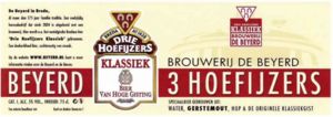Drink Label: 3 Hoefijzers (Bierbrouwerij De Beyerd, NetherlandsCol:NL ...