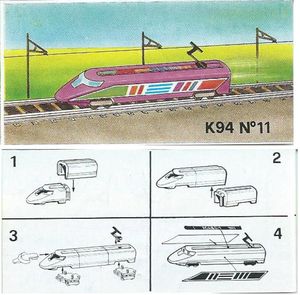 Meal Toy: Purple express train (Kinder Surprise, Europe) (Kinder ...