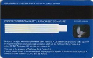 Bank Card: Visa (Raiffeisen Bank Polska S.A., PolandCol:PL-VI-0196