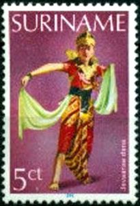 Selo: Javanese Dance (Suriname(Dancing Costumes) Mi:SR 858,Sn:SR 524,Yt ...