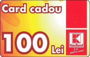 Gift Card: Card cadou (Kaufland, Romania(Kaufland) Col:RO-Kaufland-001-100