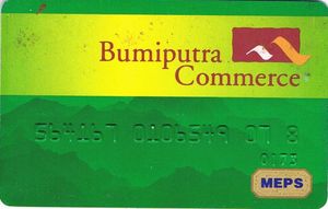 Bank Card: Bumiputra Commerce (Bumiputra Commerce Bank, MalaysiaCol:MY ...