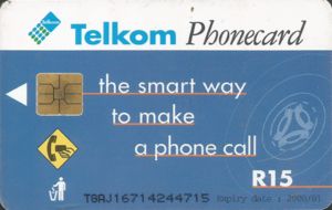 Phonecard: Echo of Your World (TGAJ) (Telkom, South Africa(Chip Cards ...