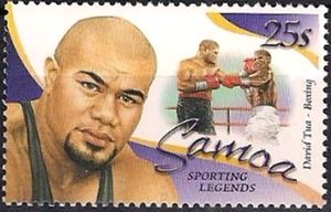 Stamp: David Tua - Boxing (Samoa(Sporting legends) Mi:WS 979,Sn:WS 1040 ...