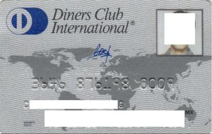 Bank Card: Diners Club International (Citibank, Hong KongCol:HK-DC-0002