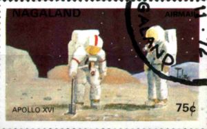 Stamp: Apollo XVI (India, Nagaland: Cinderella Stamps(Space 1972) Col ...
