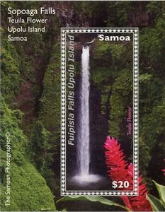 Stamp: Sopoaga Falls, Upolu Island (Samoa(Waterfalls) Mi:WS BL82,Sn:WS ...