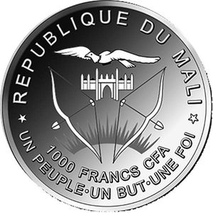 Moneda: 1,000 CFA Francs (Abel Tasman - Zeehaen) (Mali(Productos ...