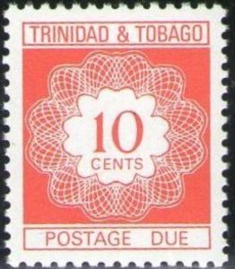 Stamp: Numeral in Rosette Inscribed 'POSTAGE DUE' (Trinidad and Tobago ...