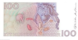 Banknote: 100 Kronor (Sweden(1985-2000 Regular Issue) Wor:P-57a.4