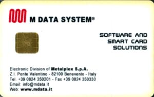 Functional Card: M Data System Chip Card (Card Manufacturing, Manufacturers(Metalplex) Col:MAN ...